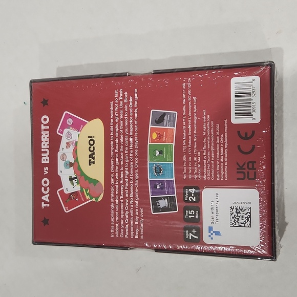 Games | New Sealed Card Game Taco Vs Burrito | Poshmark